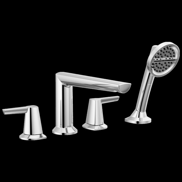 Delta Galeon 4 Hole Roman Tub Trim With Hand Shower T4771 Pr Zoro